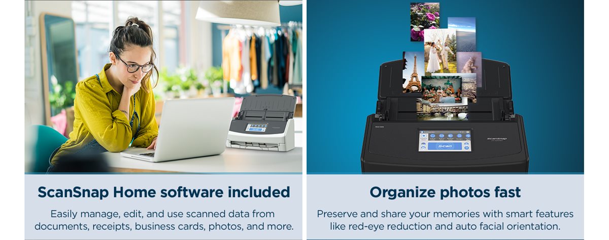 Ricoh ScanSnap iX1600 - document scanner - desktop - Wi-Fi(n), USB 3.2 ...