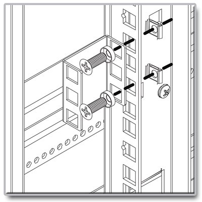 Tripp Lite Rackmount Rack Extension Bracket for Console KVM Switch 1U 1 ...