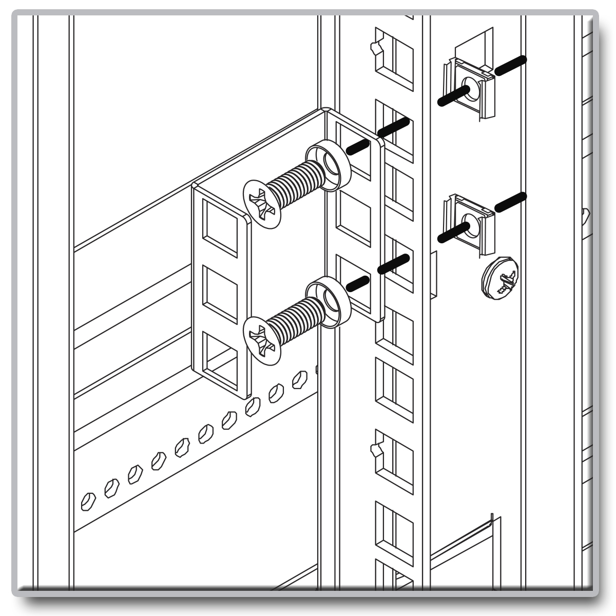 Tripp Lite Rackmount Rack Extension Bracket for Console KVM Switch 1U 1 ...
