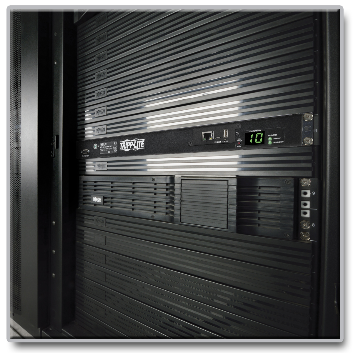 Tripp Lite PDU Switched ATS 2/2.4KW 200/240V 10 C13 2 C14 3.6M Cords ...