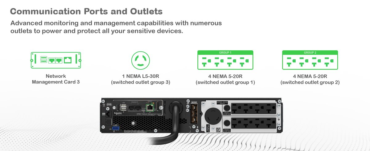 APC Smart-UPS SRT 3000VA RM Network Card - UPS - 2700 Watt - 3000 VA ...