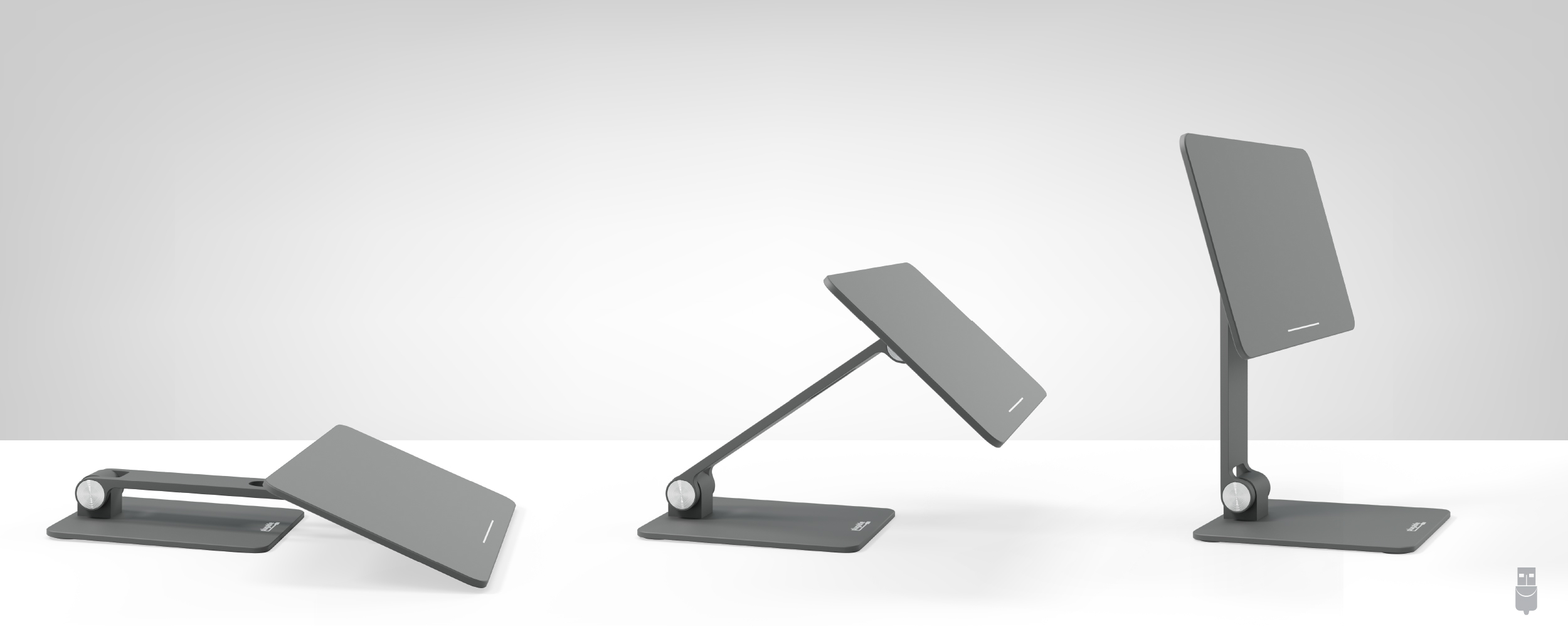 Plugable Magnetic Foldable 360° Rotating Tablet Stand for iPad Pro 11 ...