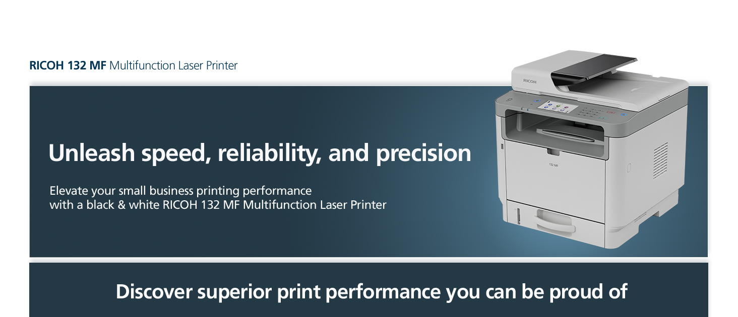Ricoh 132 MF - multifunction printer - B/W