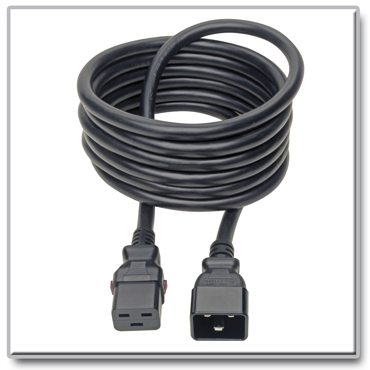 Tripp Lite C20 to C19 Power Cable - Locking C19 Connector, Heavy Duty ...