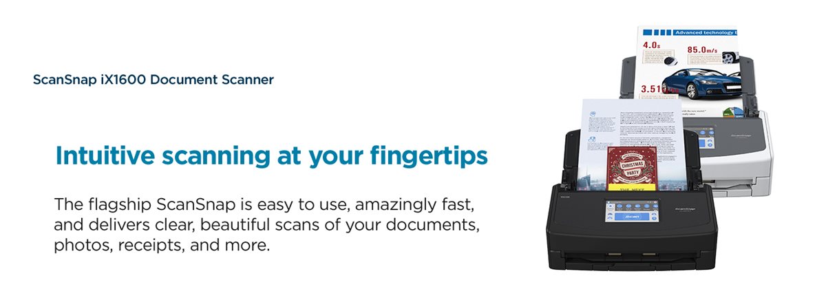 Ricoh ScanSnap iX1600 - document scanner - desktop - Wi-Fi(n), USB 3.2 ...