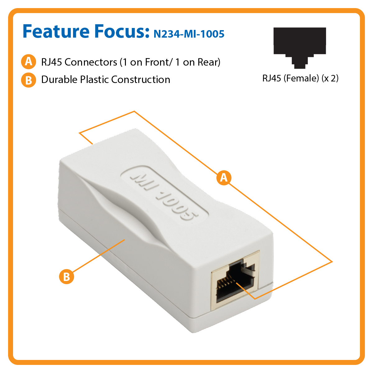 Tripp Lite Medical Ethernet Isolator - RJ45, Network Isolator For ...