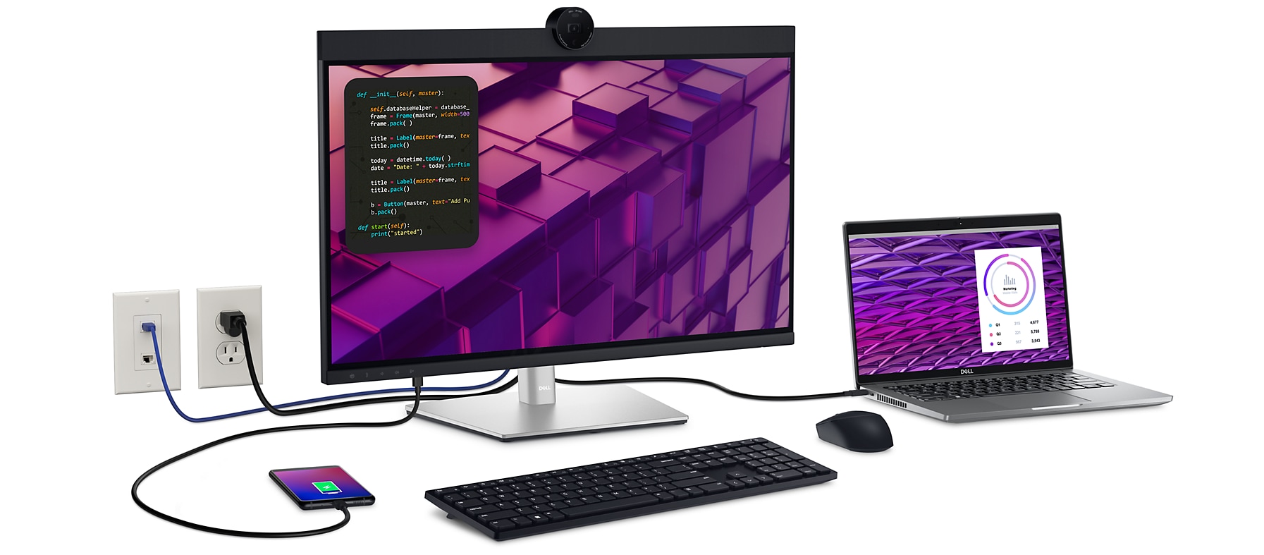 Dell 27 Video Conferencing Monitor P2724DEB - LED monitor - 27 - 2560 x ...