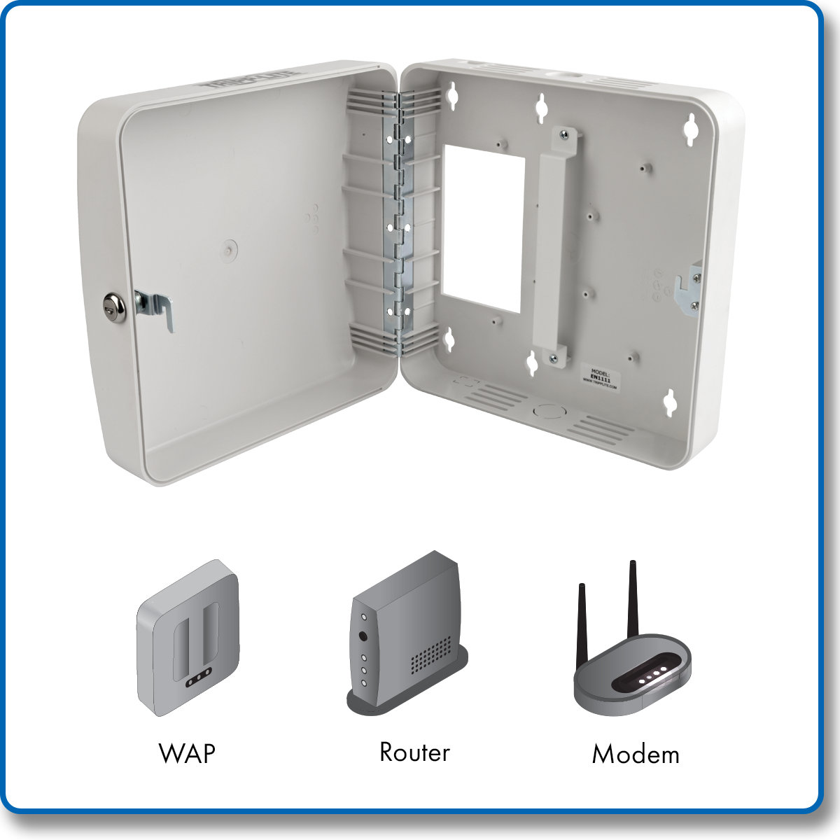 Tripp Lite Wireless Access Point Enclosure Wifi with Lock Surface-Mount ...
