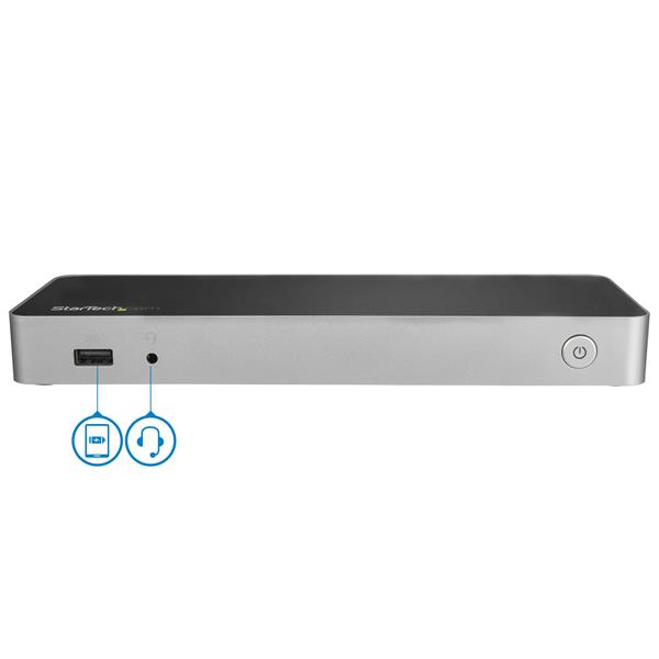 StarTech.com USB C Dock - 4K Dual Monitor HDMI & DisplayPort USB-C ...
