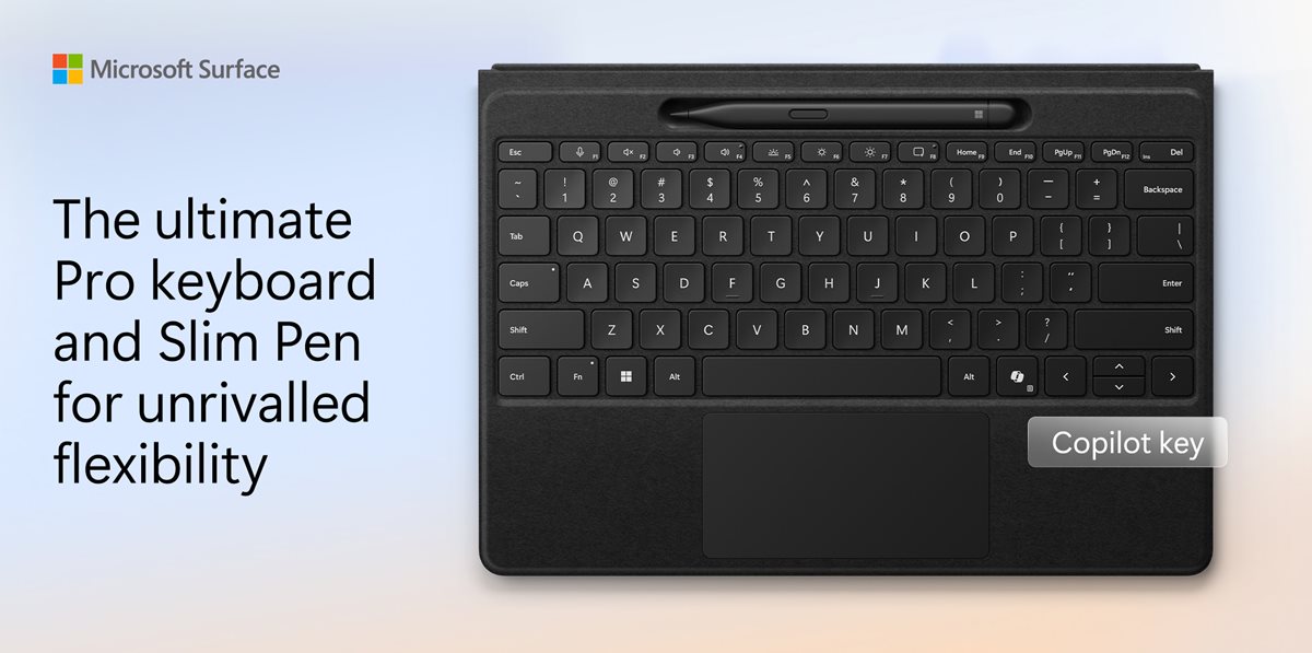 Microsoft Surface Pro Flex Keyboard - keyboard - with touchpad ...