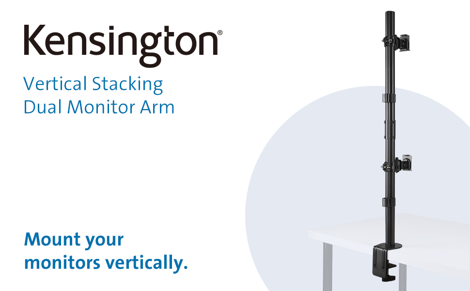 Kensington mounting kit - full-motion - for 2 flat panels - vertical ...