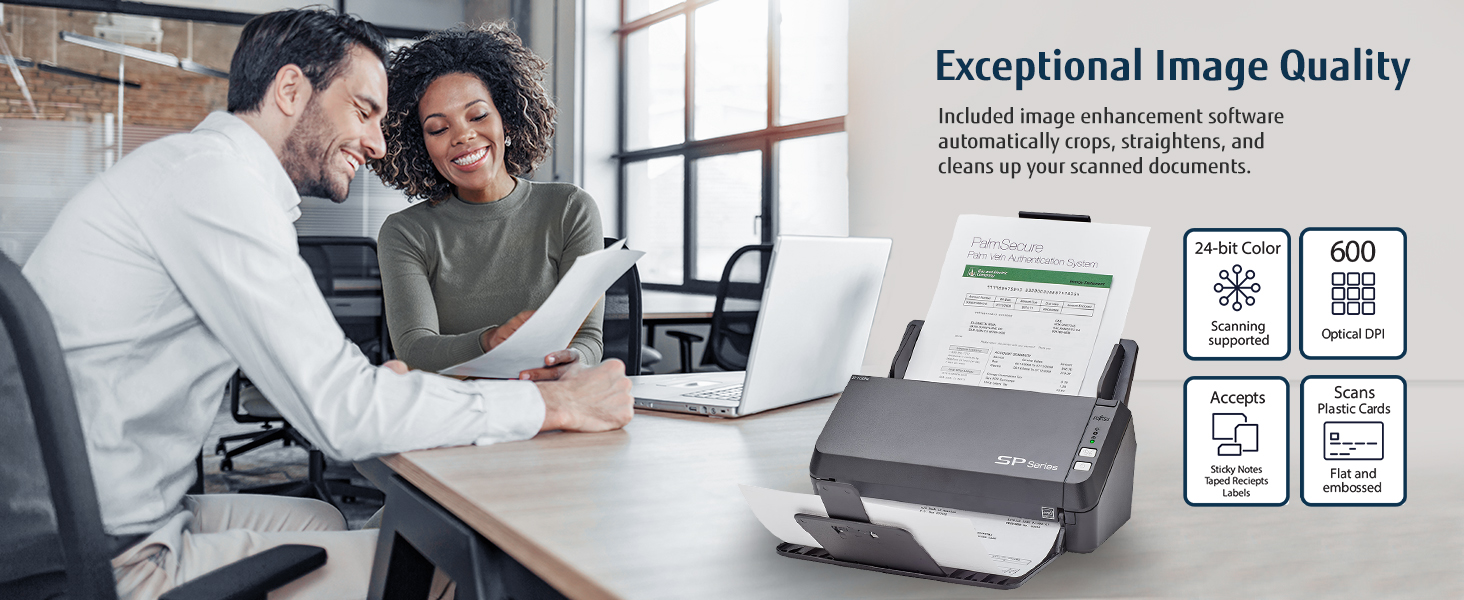 Ricoh SP-1130Ne - document scanner - desktop - Gigabit LAN, USB 3.2 Gen 1x1