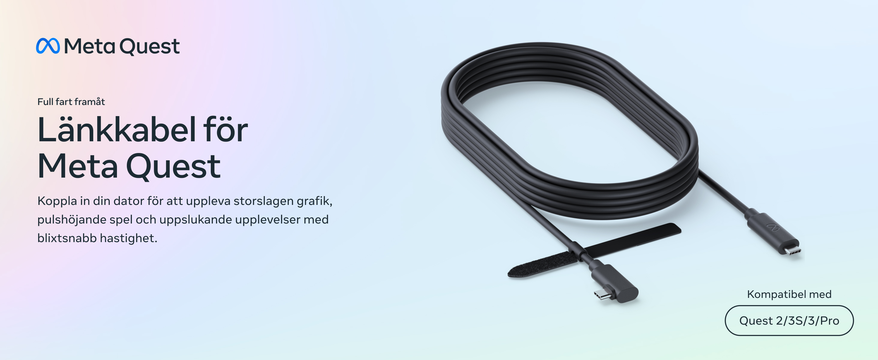 Meta Quest Link Cable 5m - VR-Headset | Webhallen