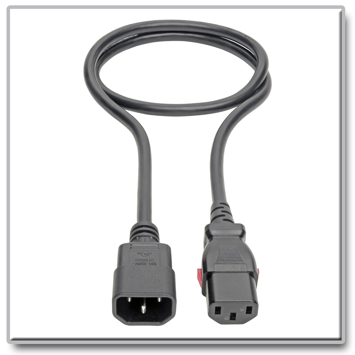 Tripp Lite C14 Male to C13 Female Power Cable, C13 to C14 PDU-Style ...