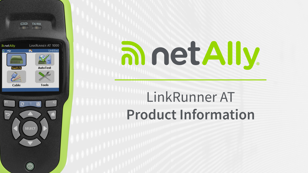 Connect Four NetAlly LinkRunner AT 2000 Extended Test Kit Wifi Adapter