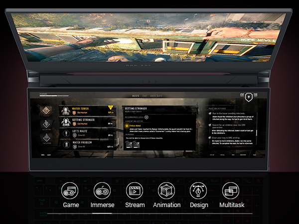 ASUS ROG Zephyrus Duo 15 SE GX551QS-XS99 - 15.6" - Ryzen 9 5900HX - 32 ...