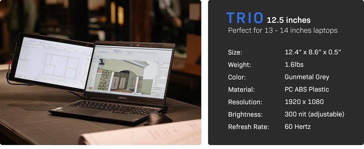 Mobile Pixels TRIO 12.5" 1080p Slide-out Display for Laptops | BJ's ...