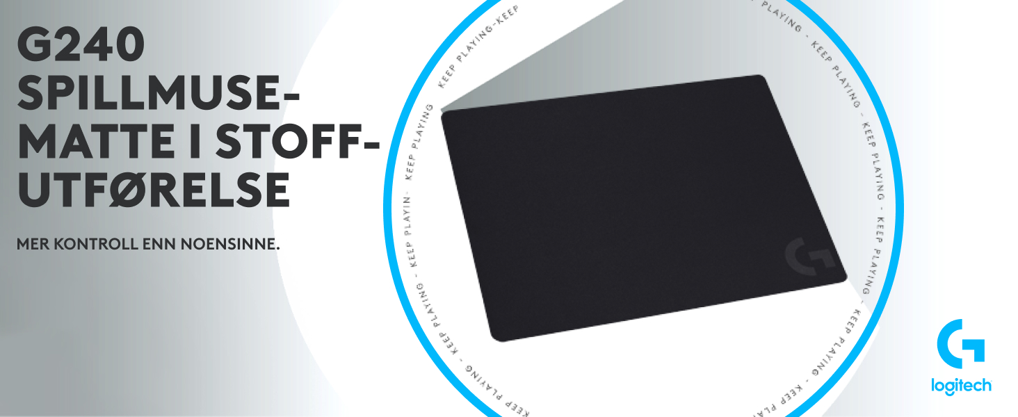Logitech G G240 - Musematte - svart (943-000785 for bedrift | Atea eShop