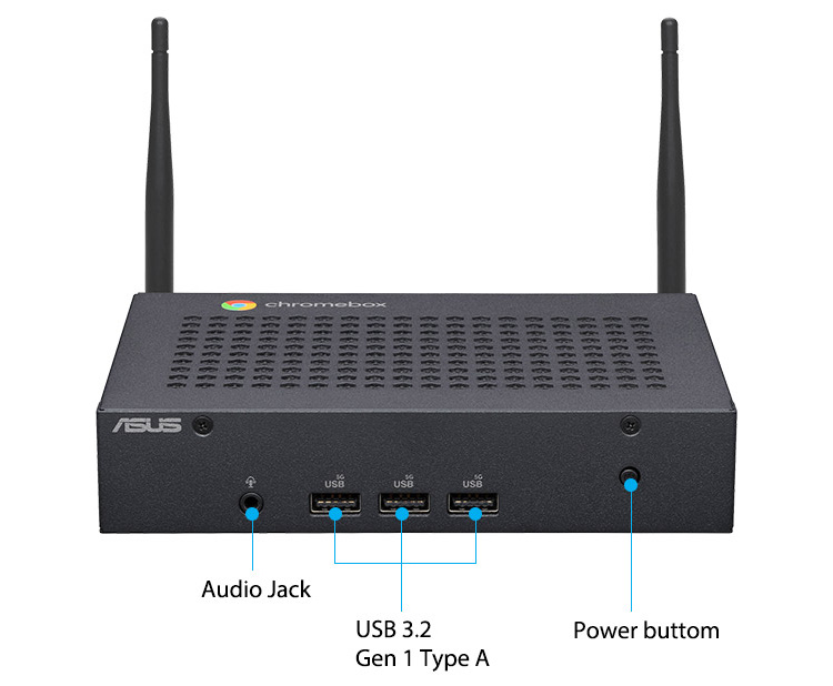ASUS Fanless Chromebox CF40-BC0001UN - mini PC - Celeron N4500 1.1 GHz ...