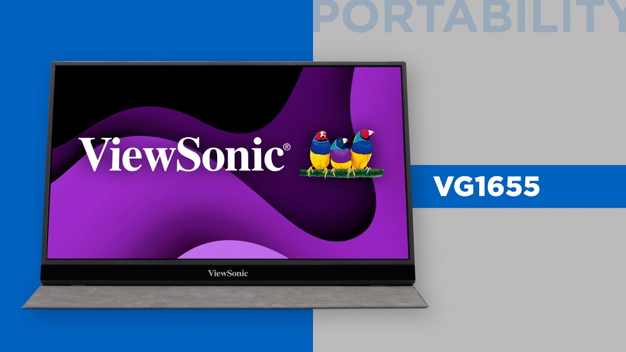 ViewSonic VG1655 - LED monitor - Full HD (1080p) - 15.6"